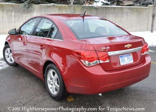 The driver's rear corner of the 2011 Chevrolet Cruze | Torque News